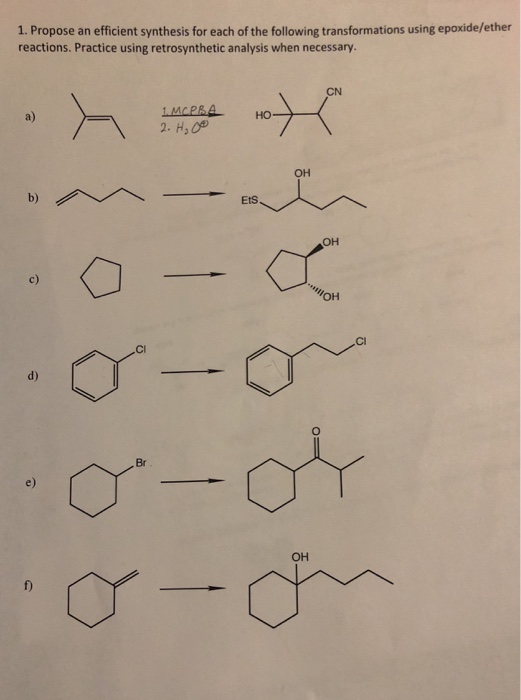 Solved Propose an efficient synthesis for each of the | Chegg.com
