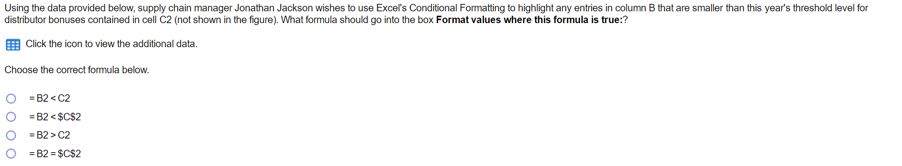 Solved B Distributor Annual Inventory Turnover 2 | Chegg.com