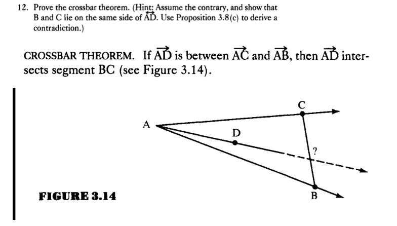 Solved 12. Prove the crossbar theorem. (Hint: Assume the | Chegg.com