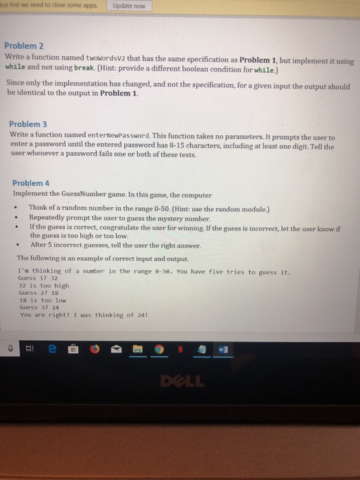 Solved Problem 1 This Problem Provides Practice Using A Chegg