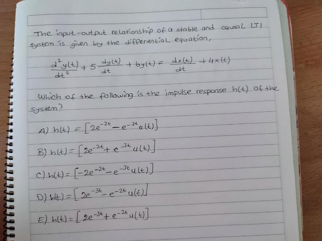 Solved The input-output relationship of a stable and causal | Chegg.com