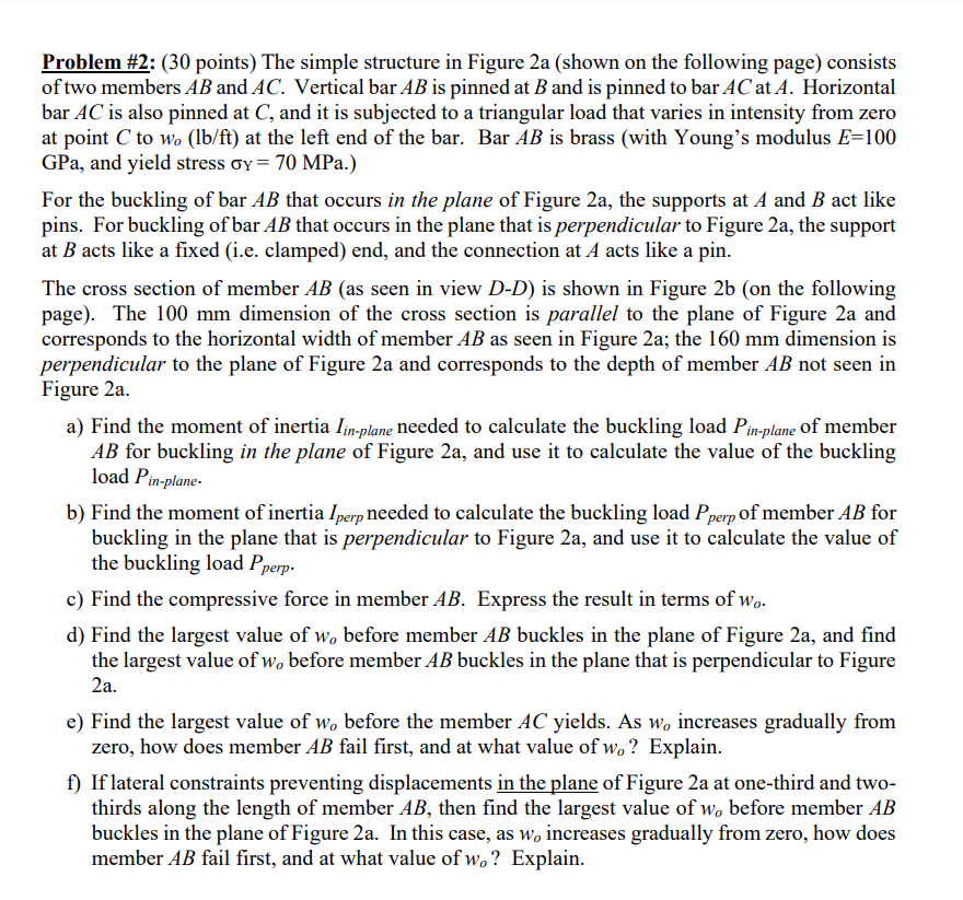 Solved Problem #2: (30 ﻿points) ﻿The simple structure in | Chegg.com