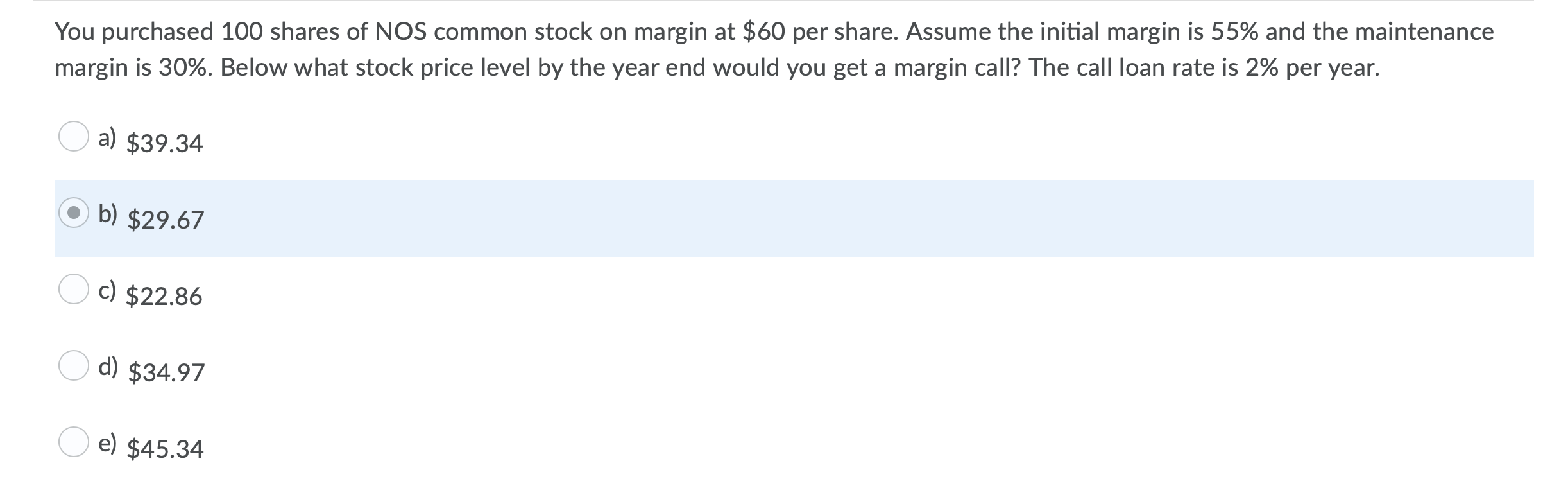 Solved You purchased 100 shares of NOS common stock on | Chegg.com