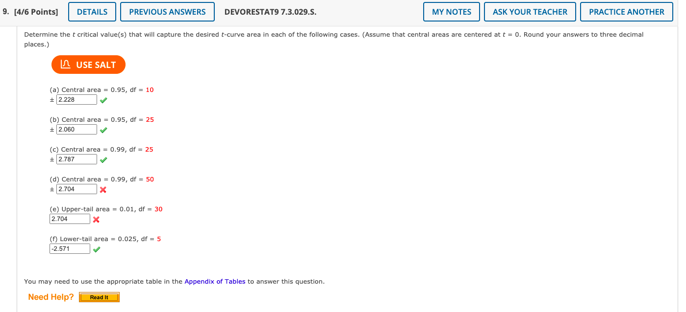 Solved 9. [4/6 points) DETAILS PREVIOUS ANSWERS DEVORESTAT9 | Chegg.com