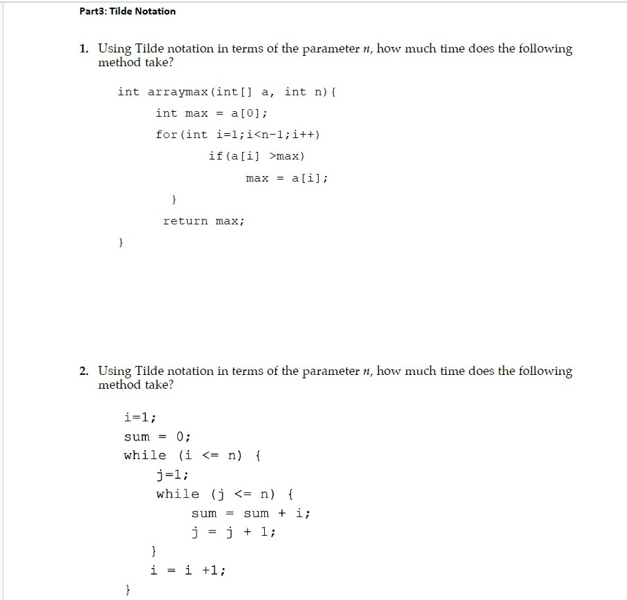 Solved Part3 Tilde Notationusing Tilde Notation In Terms Of