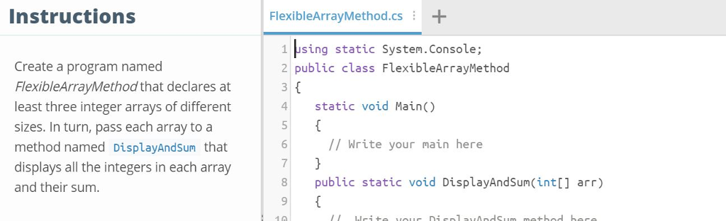 Solved Write in C# language | Chegg.com