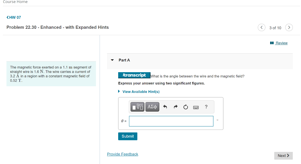 Solved くHW 07 Problem 22.30 - Enhanced - with Expanded Hints | Chegg.com