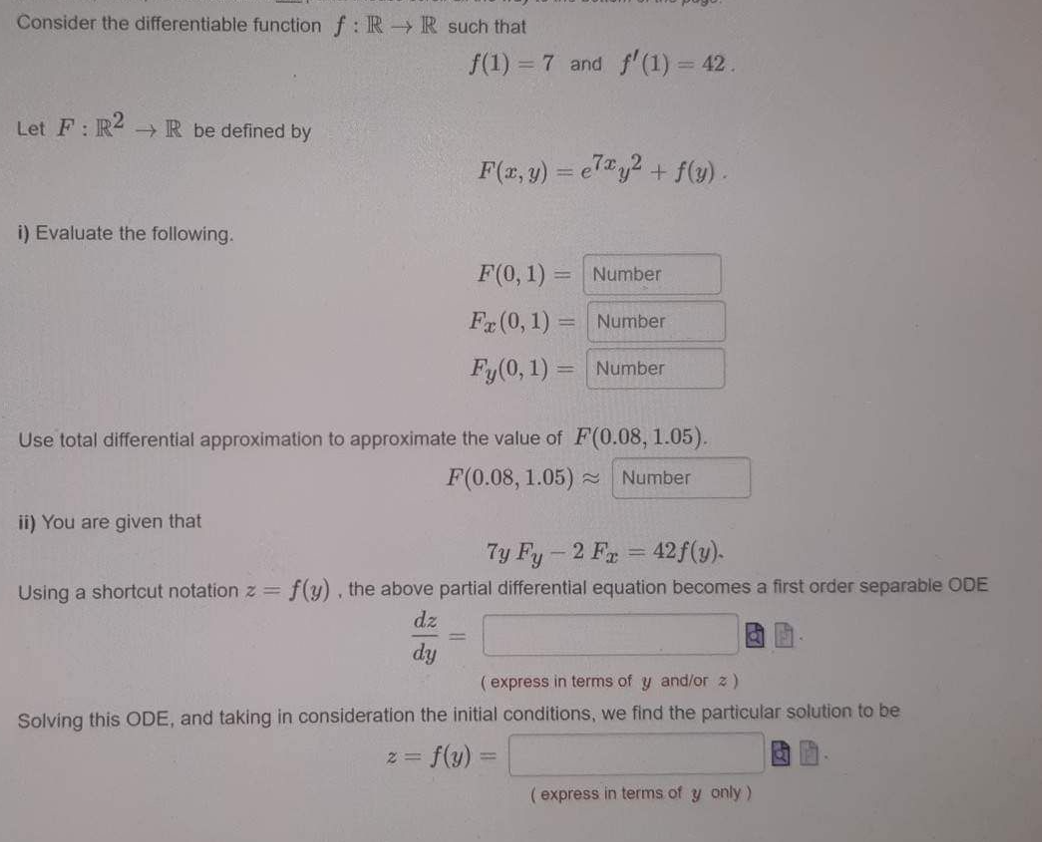Solved Consider the differentiable function f:R→R such that | Chegg.com