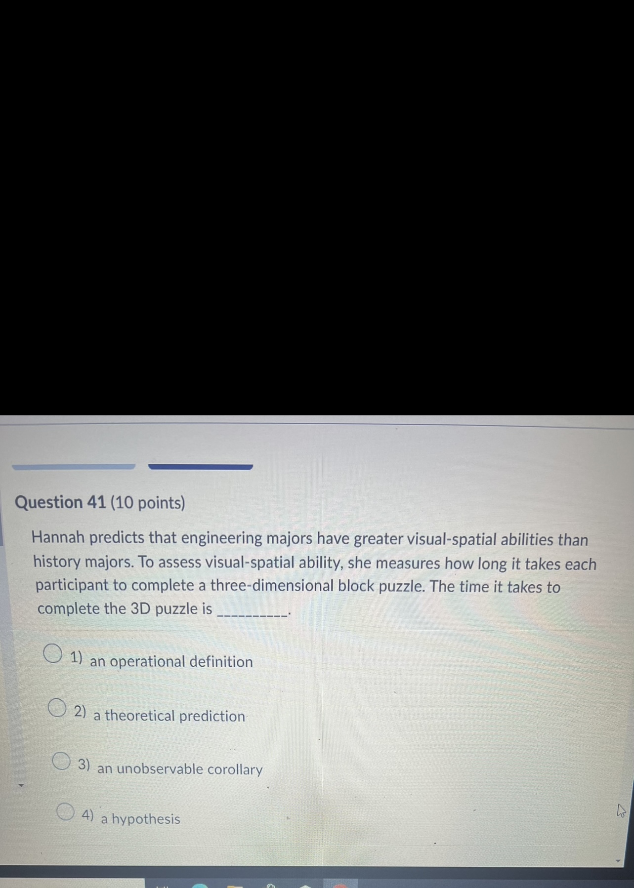 Solved An operational definition is 1) a statement that | Chegg.com