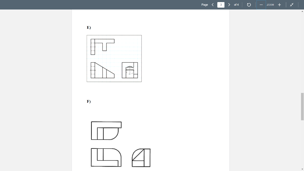 Solved Freehand sketch the isometric view in the space | Chegg.com