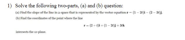 Solved Solve the following two-parts, (a) ﻿and (b) | Chegg.com
