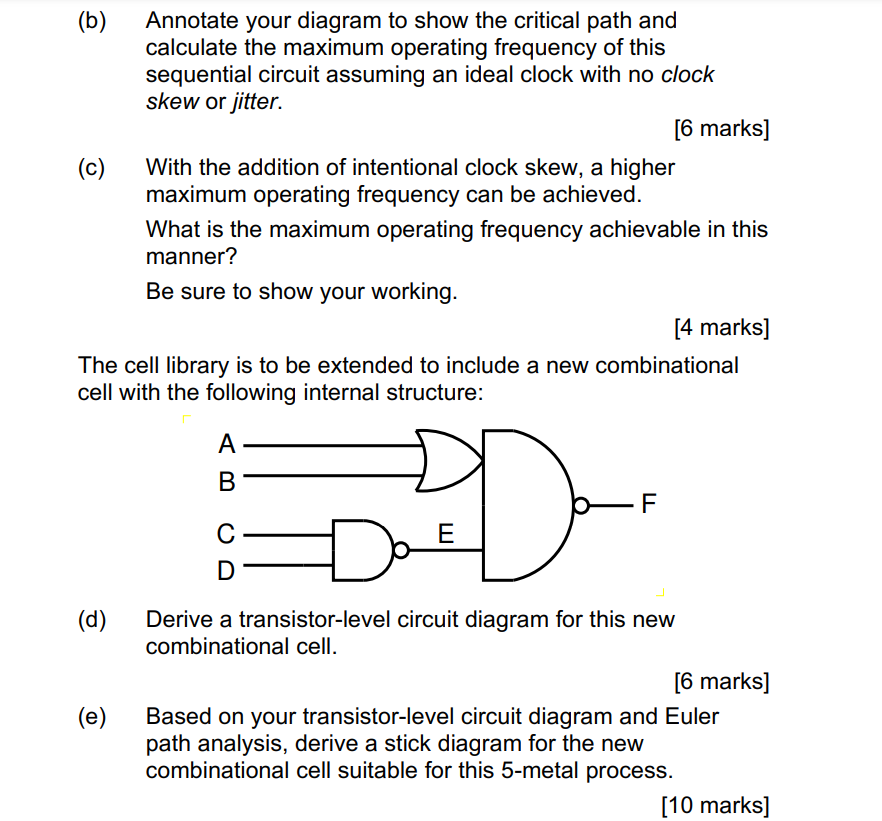 Solved A standard cell library for a CMOS process supporting | Chegg.com