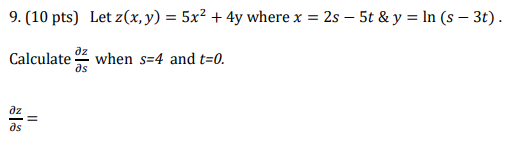 Solved 8. (10 pts) Let f(x,y)=x3y2+2. Calculate the | Chegg.com