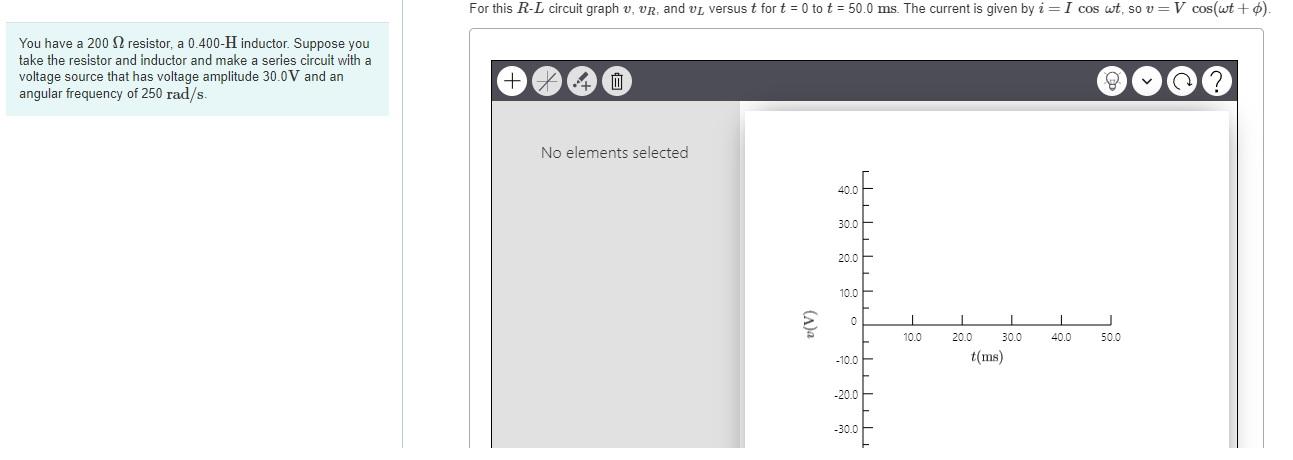 Solved For this R−L circuit graph v,vR, and vL versus t for | Chegg.com