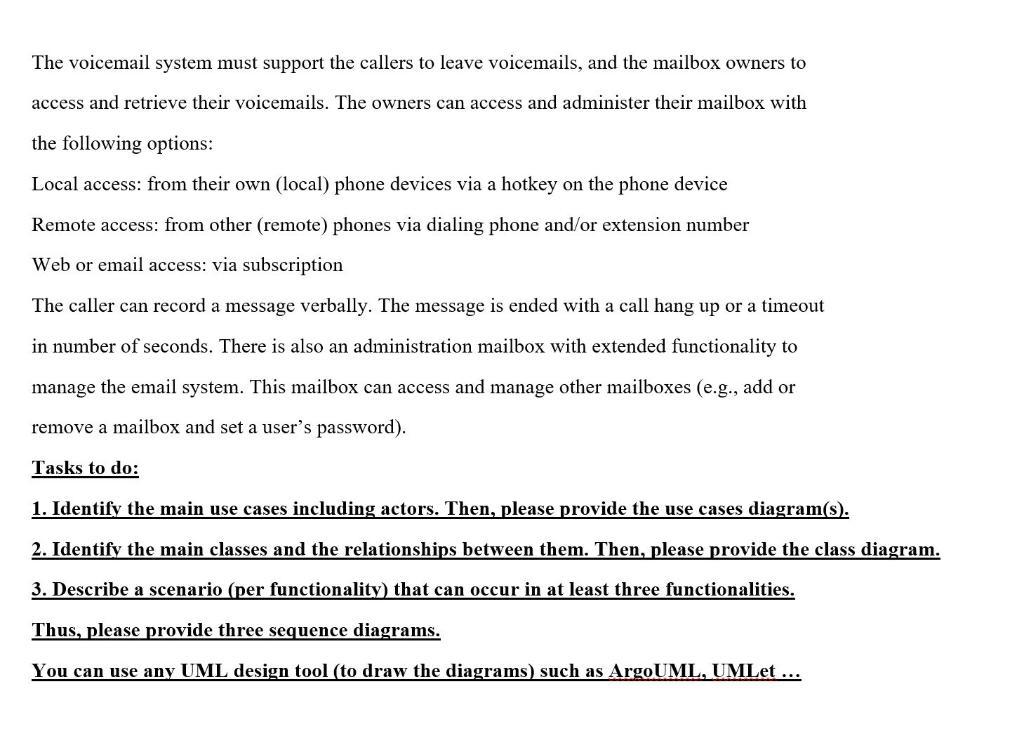 Objective Practice UML design use case, class and | Chegg.com