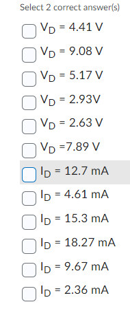 Solved Question 4 (2 points) For the circuit shown, the | Chegg.com