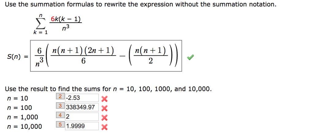 Solved Use the summation formulas to rewrite the expression | Chegg.com Solved Use the summation formulas to rewrite the expression | Chegg.com