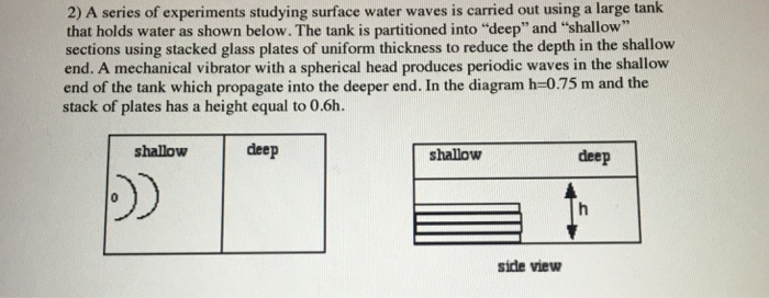 2) A series of experiments studying surface water | Chegg.com