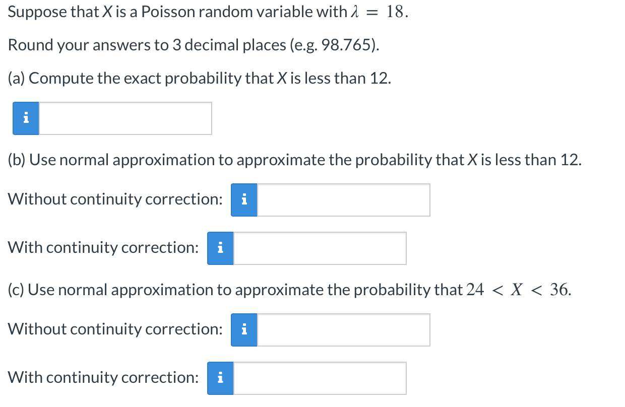 Solved Suppose that X is a Poisson random variable with λ=18 | Chegg.com