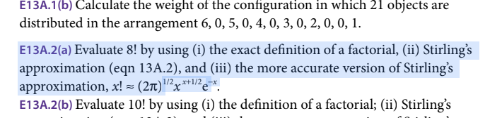 Solved E13A.1(b) Calculate the weight of the configuration | Chegg.com