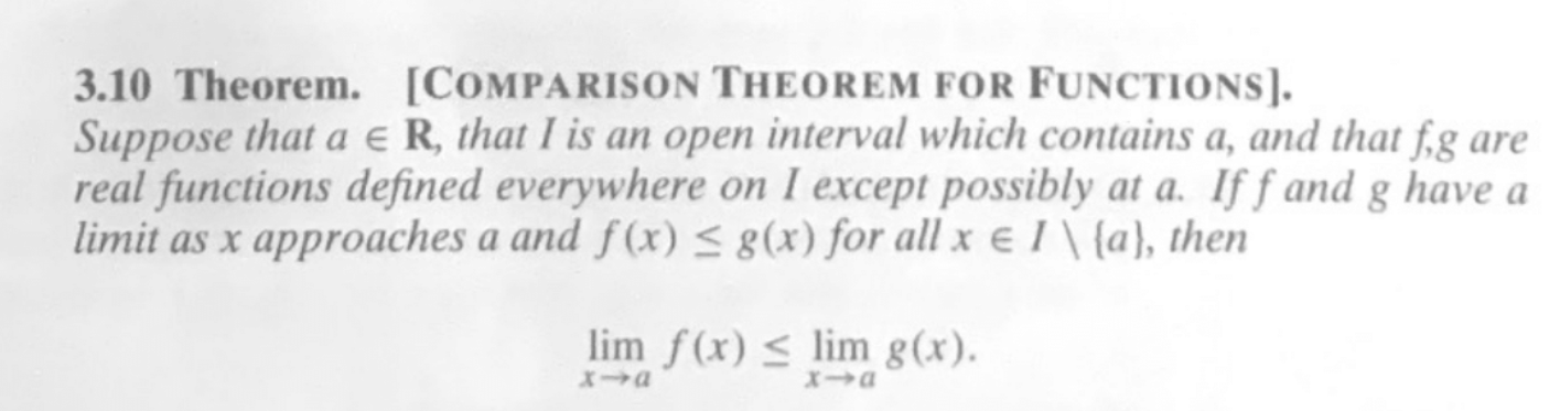 Solved 3.10 Theorem. [COMPARISON THEOREM FOR FUNCTIONS]. | Chegg.com