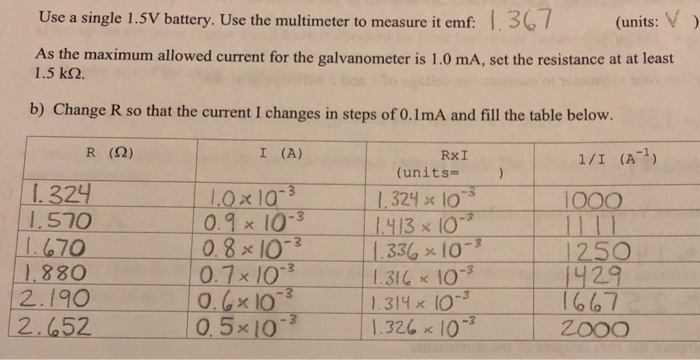 Solved Part II.Conversion of a Galvanometer into a Voltmeter | Chegg.com