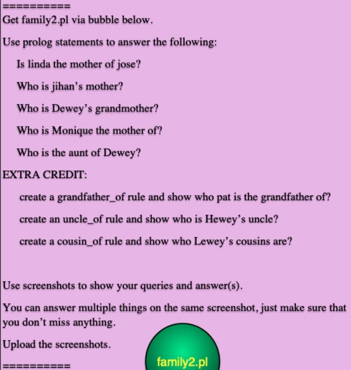 Solved Please, use Prolog programming language. Please, | Chegg.com