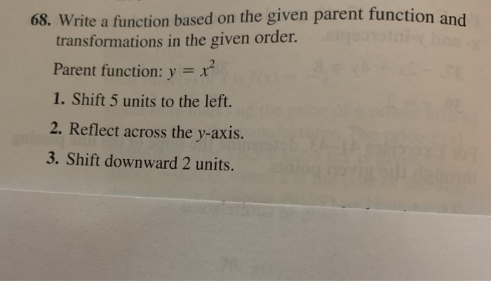 Solved 68. Write a function based on the given parent | Chegg.com