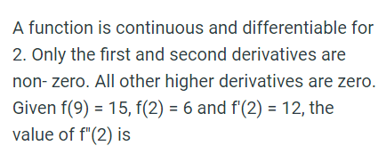 Solved A function is continuous and differentiable for 2. | Chegg.com