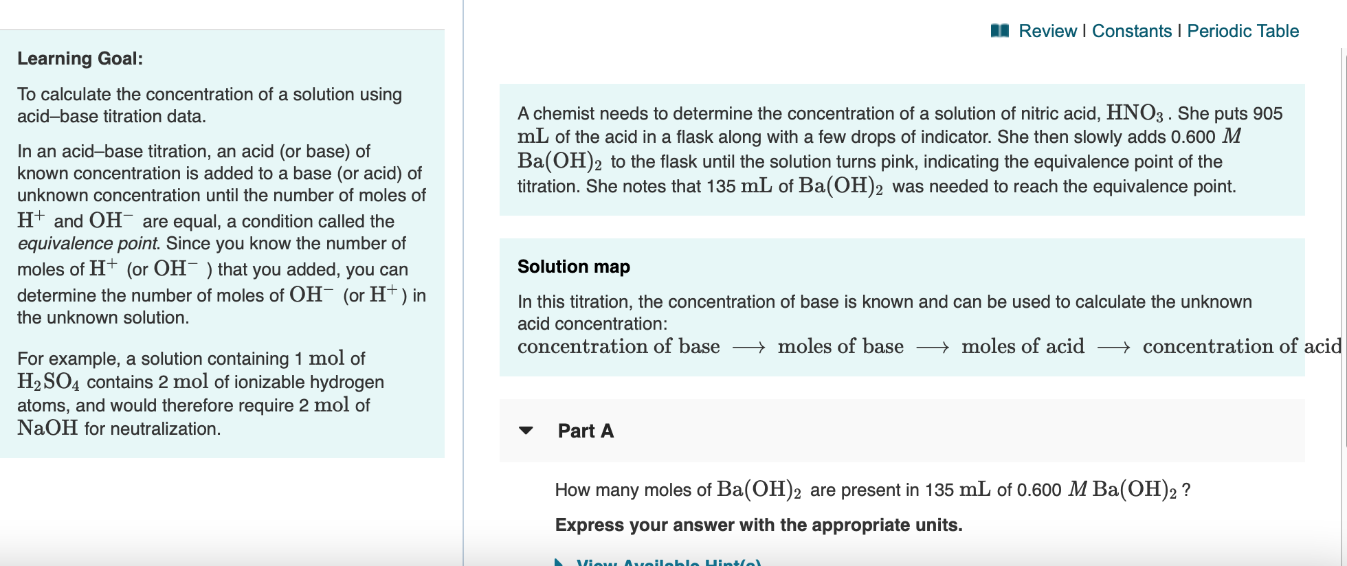 Solved Review | Constants I Periodic Table Learning Goal: To | Chegg.com