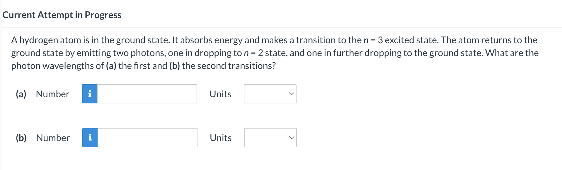 A Hydrogen Atom Is In The Ground State It Absorbs