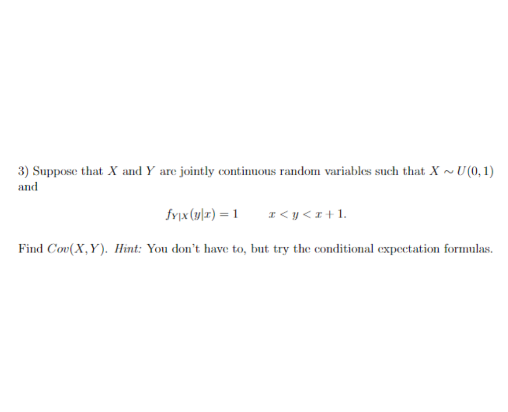 Solved 3 Suppose That X And Y Are Jointly Continuous Random