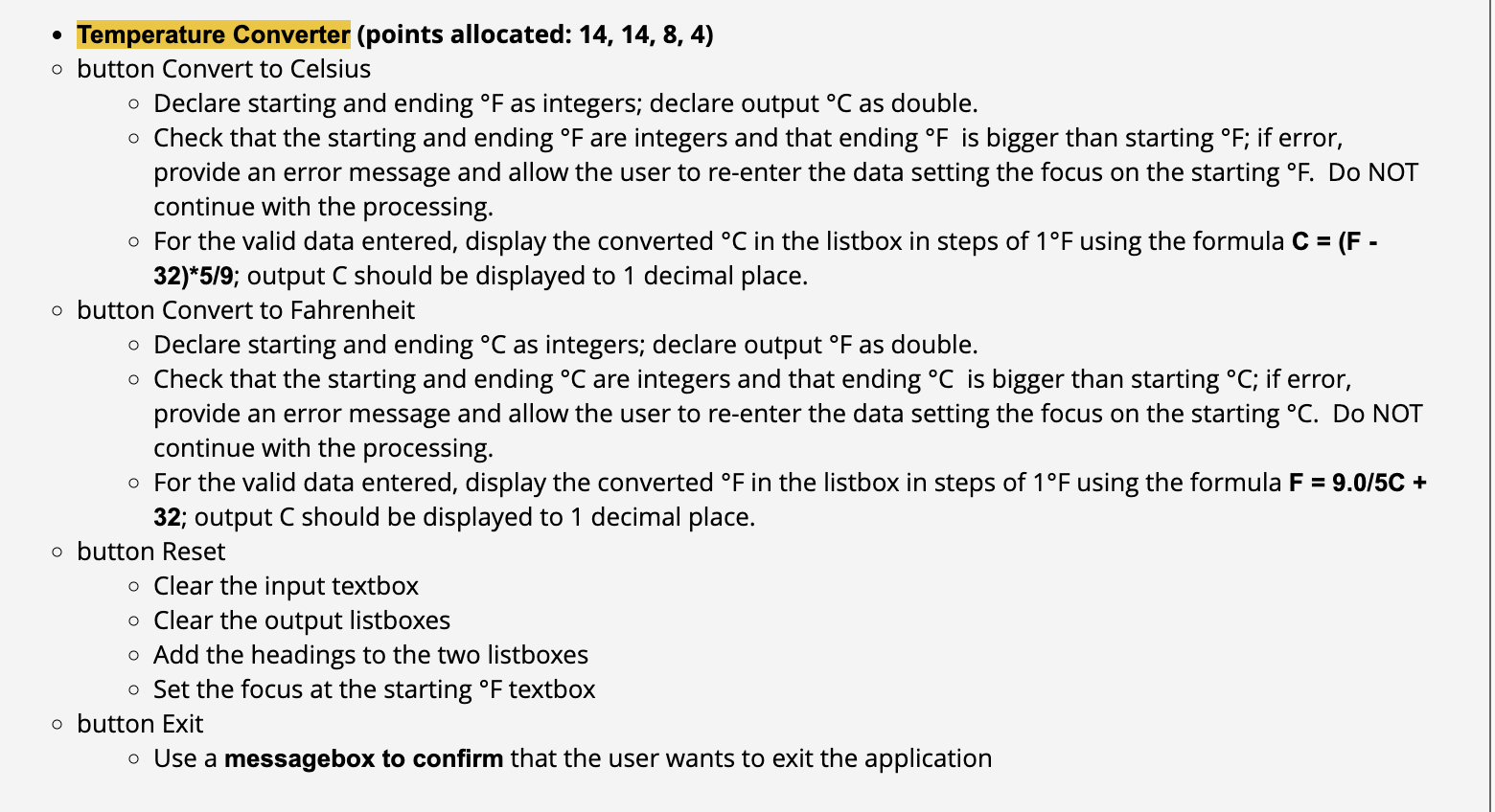 Solved NEED HELP CODING THIS IN VISUAL STUDIO IF ANYONE | Chegg.com