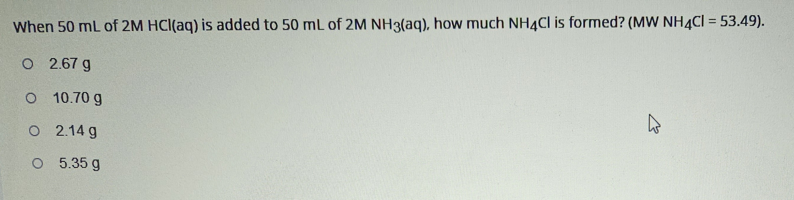 Solved When \\( 50 \\mathrm{~mL} \\) of \\( 2 \\mathrm{M} | Chegg.com Solved When \\( 50 \\mathrm{~mL} \\) of \\( 2 \\mathrm{M} | Chegg.com