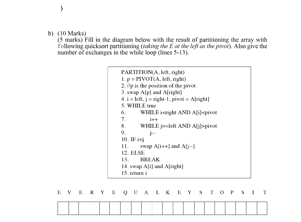 Solved 3 30 Marks The Following Questions Deal With The