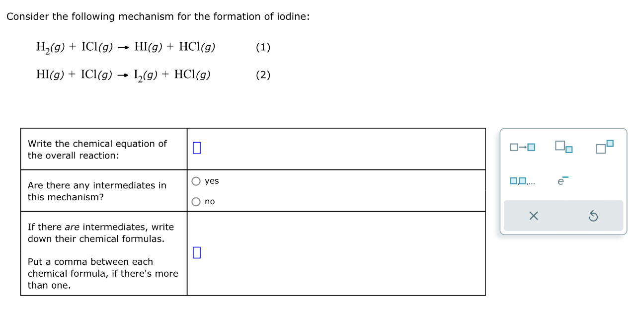 Solved Consider the following mechanism for the formation of | Chegg.com