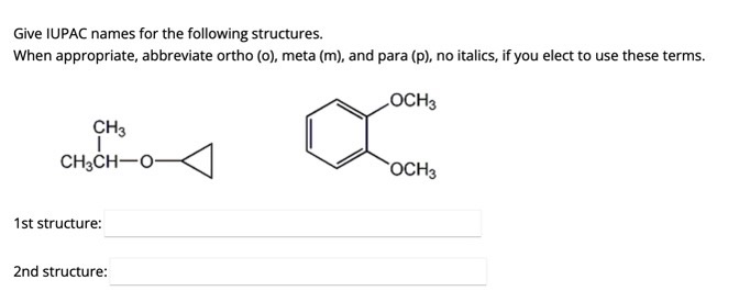 Solved Give IUPAC names for the following structures. When | Chegg.com