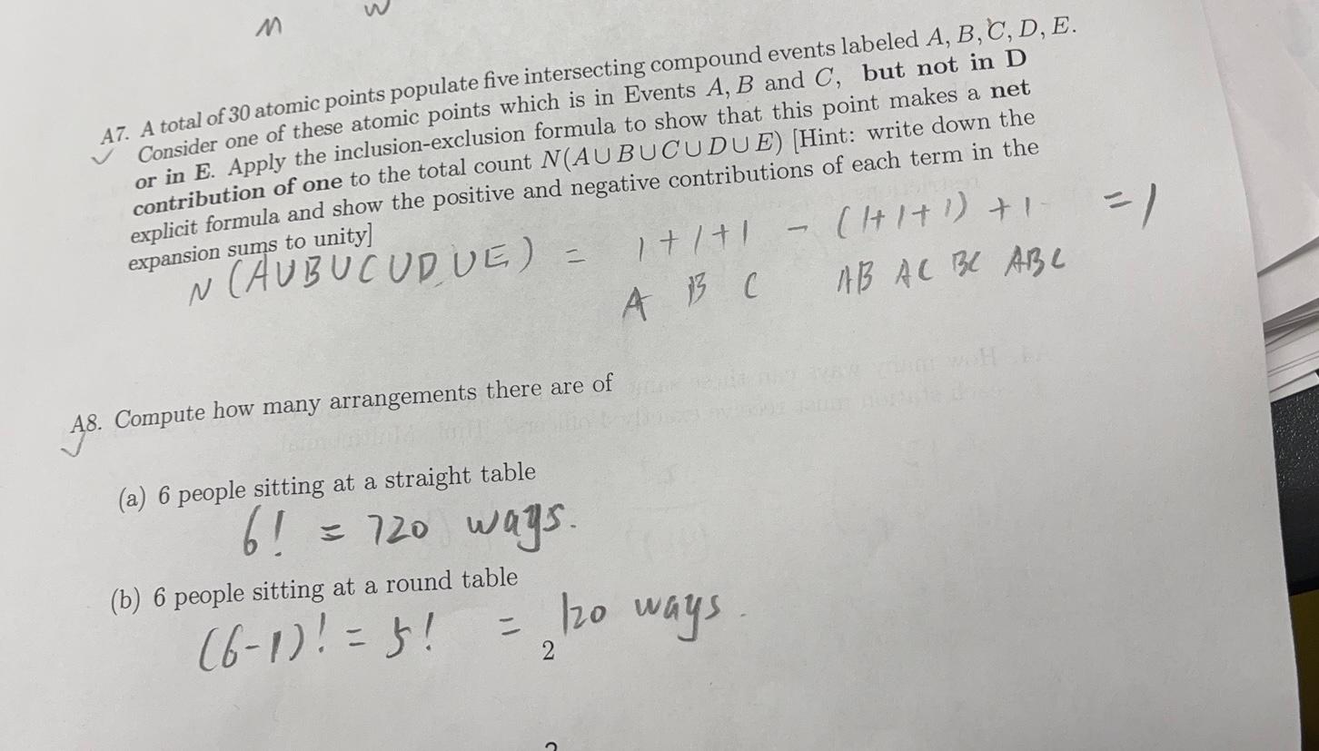 Solved A7. A total of 30 atomic points populate five | Chegg.com
