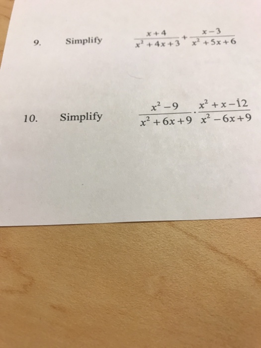 Solved Simplify X 4 x 2 4x 3 X 3 x 2 5x 6 Chegg