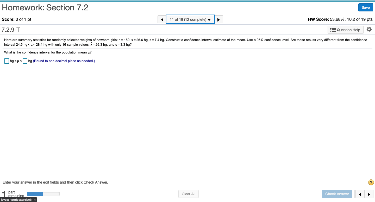 Solved Homework Section 7 2 Save Score 0 Of 1 Pt 11 Of 19