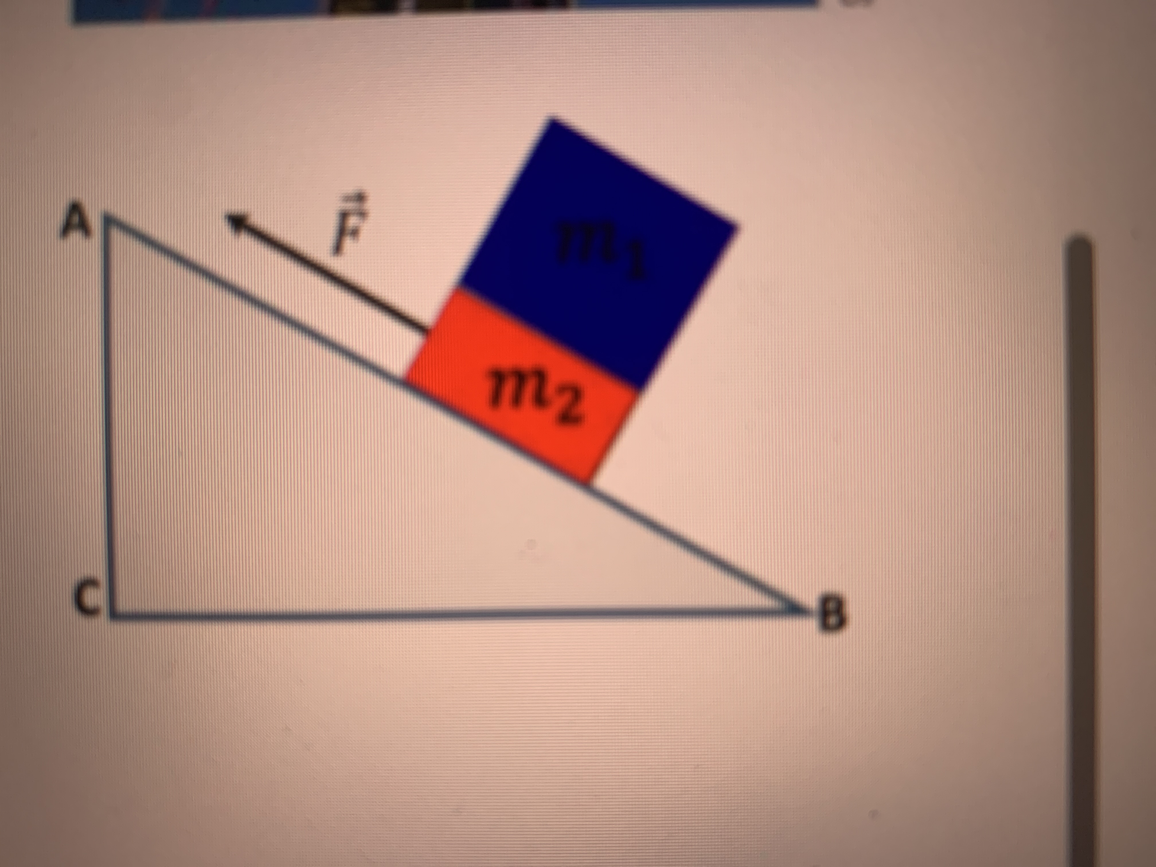 Solved Consider two objects placed at rest in an inclined | Chegg.com