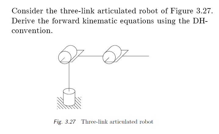 Solved Consider the three-link articulated robot of Figure | Chegg.com