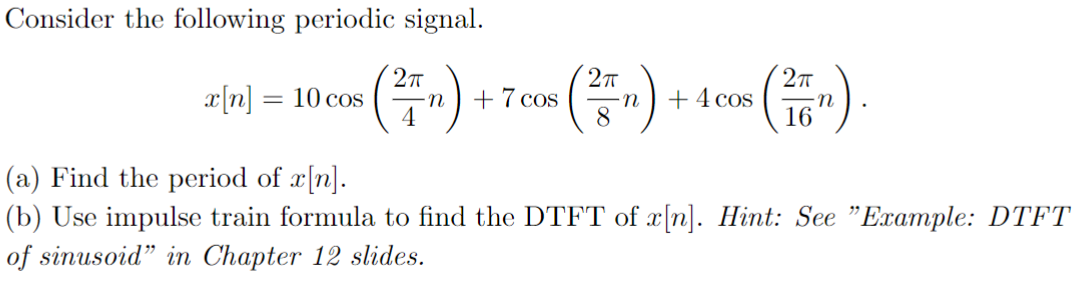 Solved Consider the following periodic | Chegg.com