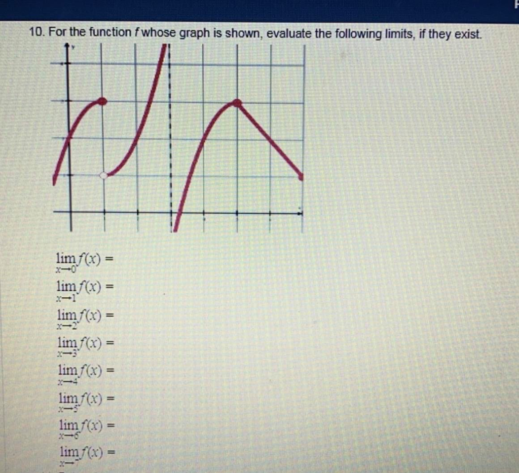 Solved 5. Write the Existence of a Limit Theorem. 6. | Chegg.com