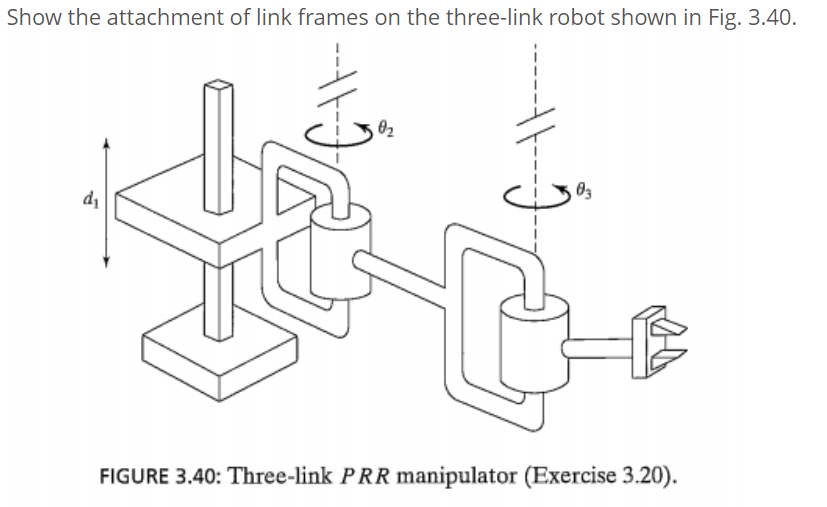 (Solved) - [15] Show the attachment of link frames on the three-link robot... (1 Answer ...