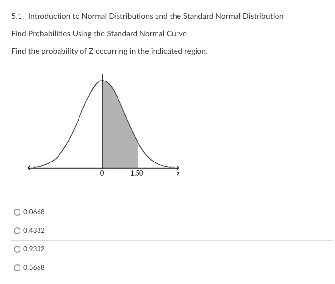 Solved 5.1 Introduction to Normal Distributions and the | Chegg.com