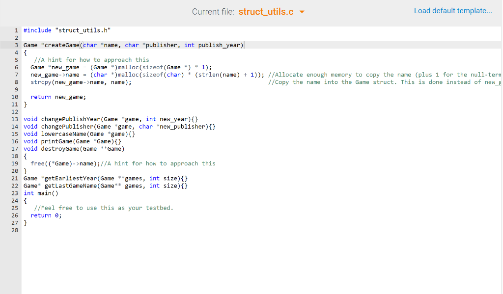 Solved Do it using C. Background Structs are an entity that | Chegg.com