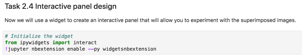 Task 2.4 Interactive panel design Now we will use a | Chegg.com