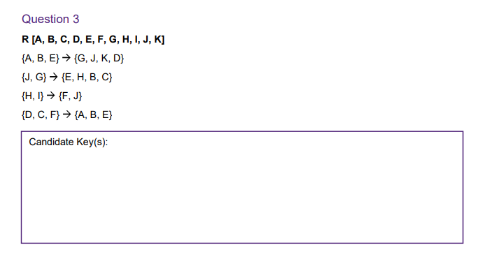 Solved Question 2 R[A, B, C, D, E, F, G, H] {A} → {B, F} {B, | Chegg.com