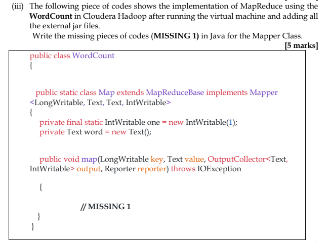 MapReduce Map task Input (from HDFS) Hello BigData | Chegg.com